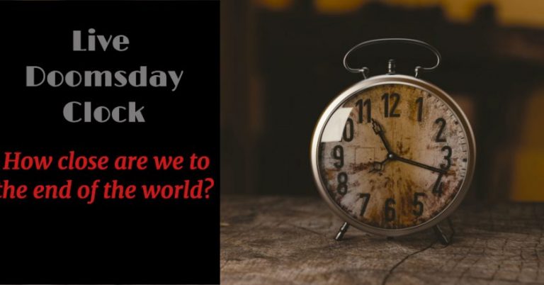 Live Doomsday Clock Online: How Close Are We to the End?