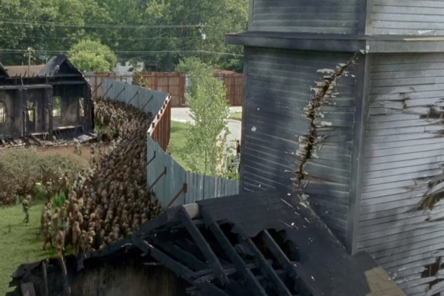 Alexandria Walls Come Down After Walking Dead Filming Wraps